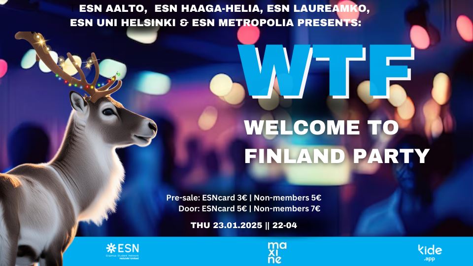 ESN presents: WTF - Welcome to Finland Party