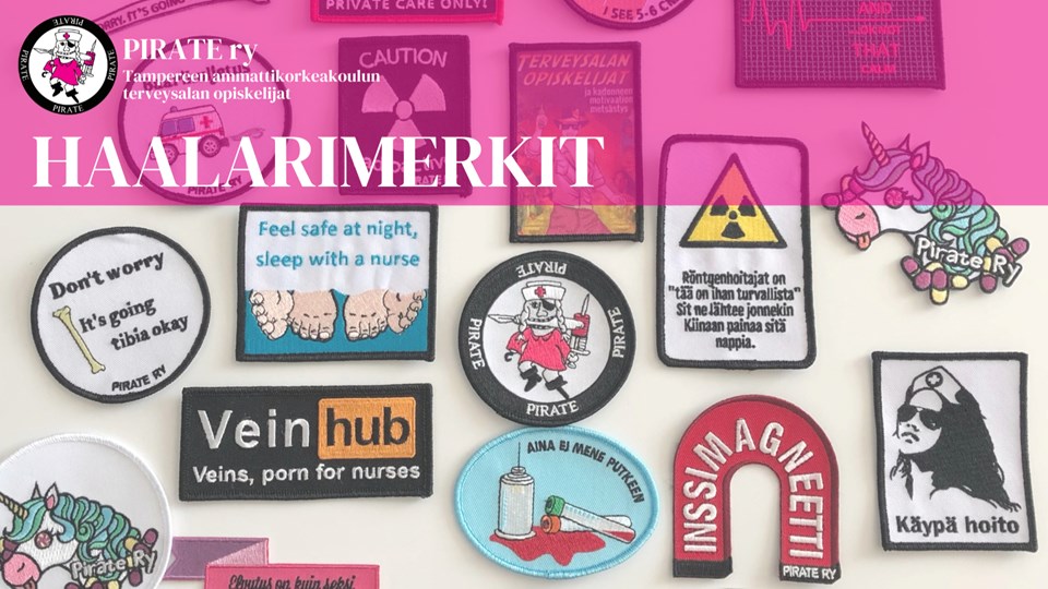 PIRATE ry Haalarimerkit / Overall badges